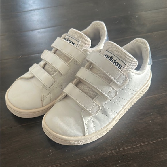 adidas | Shoes | Adidas Kids Cream Velcro Sneakers | Poshmark